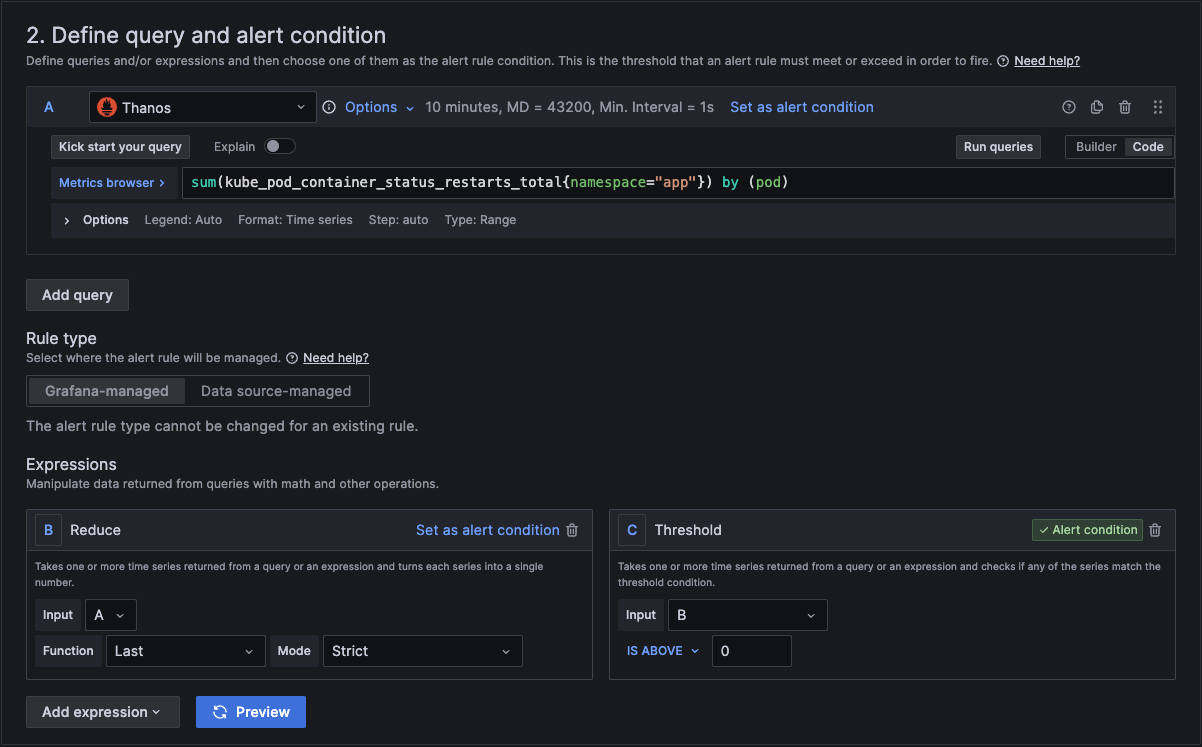 Create Grafana Alerts - Kelvin Documentation