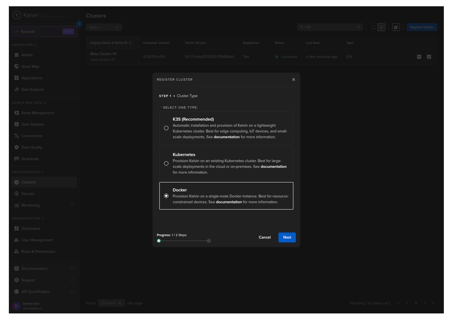 Provision A Docker Cluster Kelvin Documentation