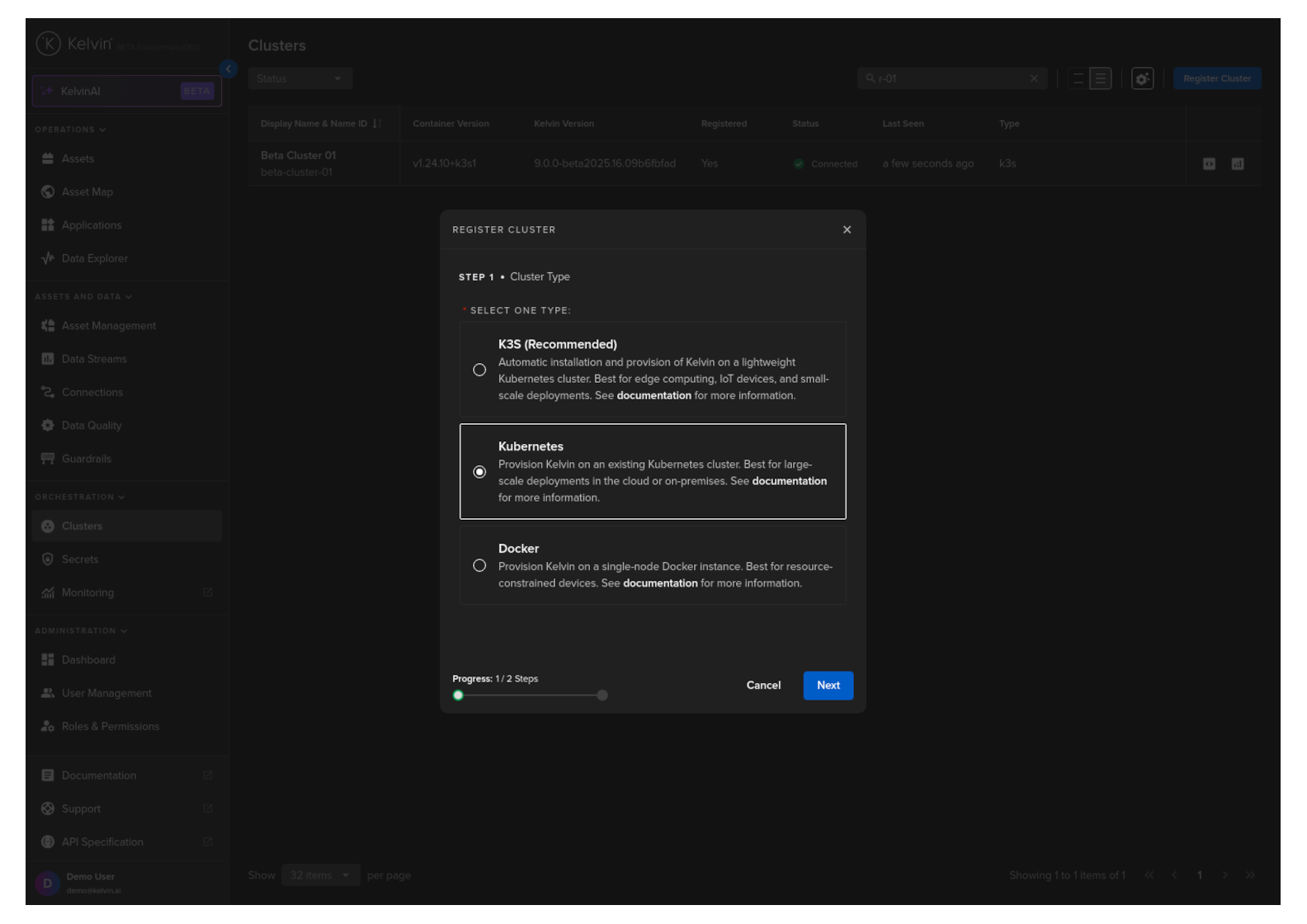 Provision A Kubernetes Cluster Kelvin Documentation
